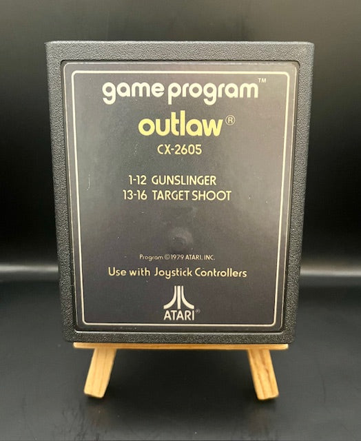 Atari 2600 Outlaw (Text label) – The Curious Crow Company