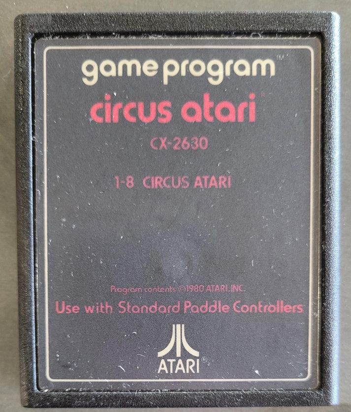 Atari 2600 Circus Atari (Text Label) – The Curious Crow Company