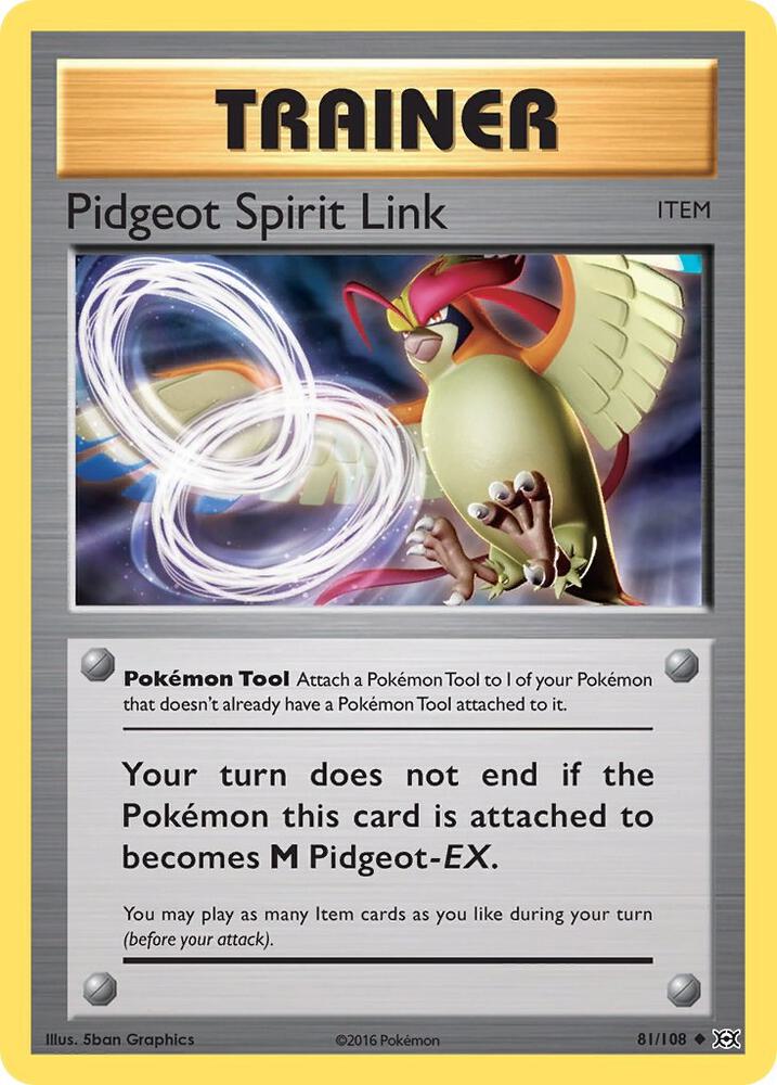 Pidgeot Spirit Link #81 FOIL XY - Evolutions – The Curious Crow Company
