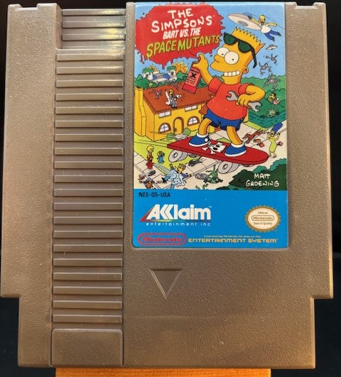 NES The Simpsons Bart Vs The Space Mutants – The Curious Crow Company