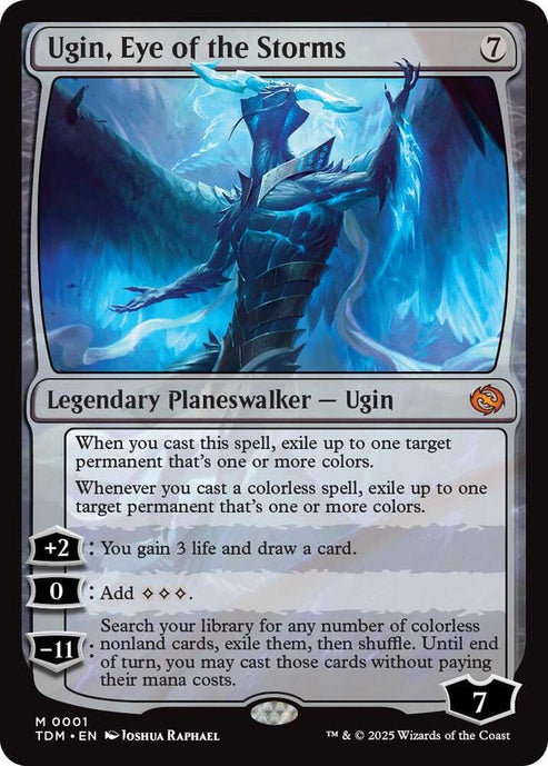 Ugin, Eye of the Storms #1 FOIL Tarkir: Dragonstorm – The Curious Crow ...